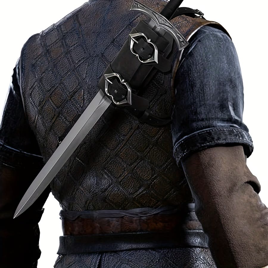 WorldNorse Medieval Knight Leather Back Sword Scabbard - Adjustable ...