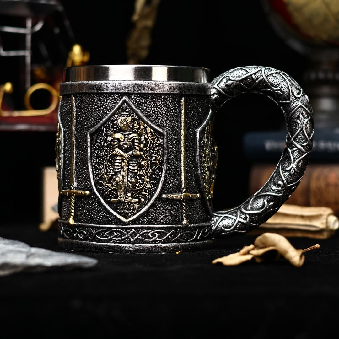 WorldNorse Medieval Knight Sword Mug