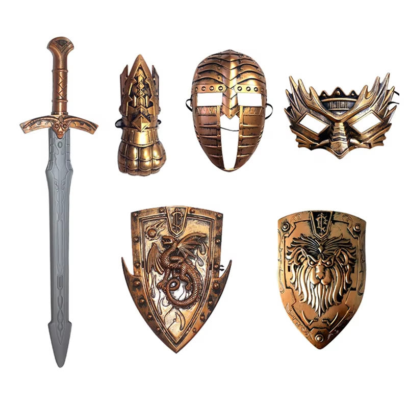 WorldNorse Viking Warrior Armor Set - Shield, Sword, Masks ...