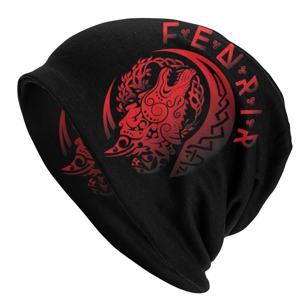 WorldNorse Fenrir Roaring Celtic Knot Beanie