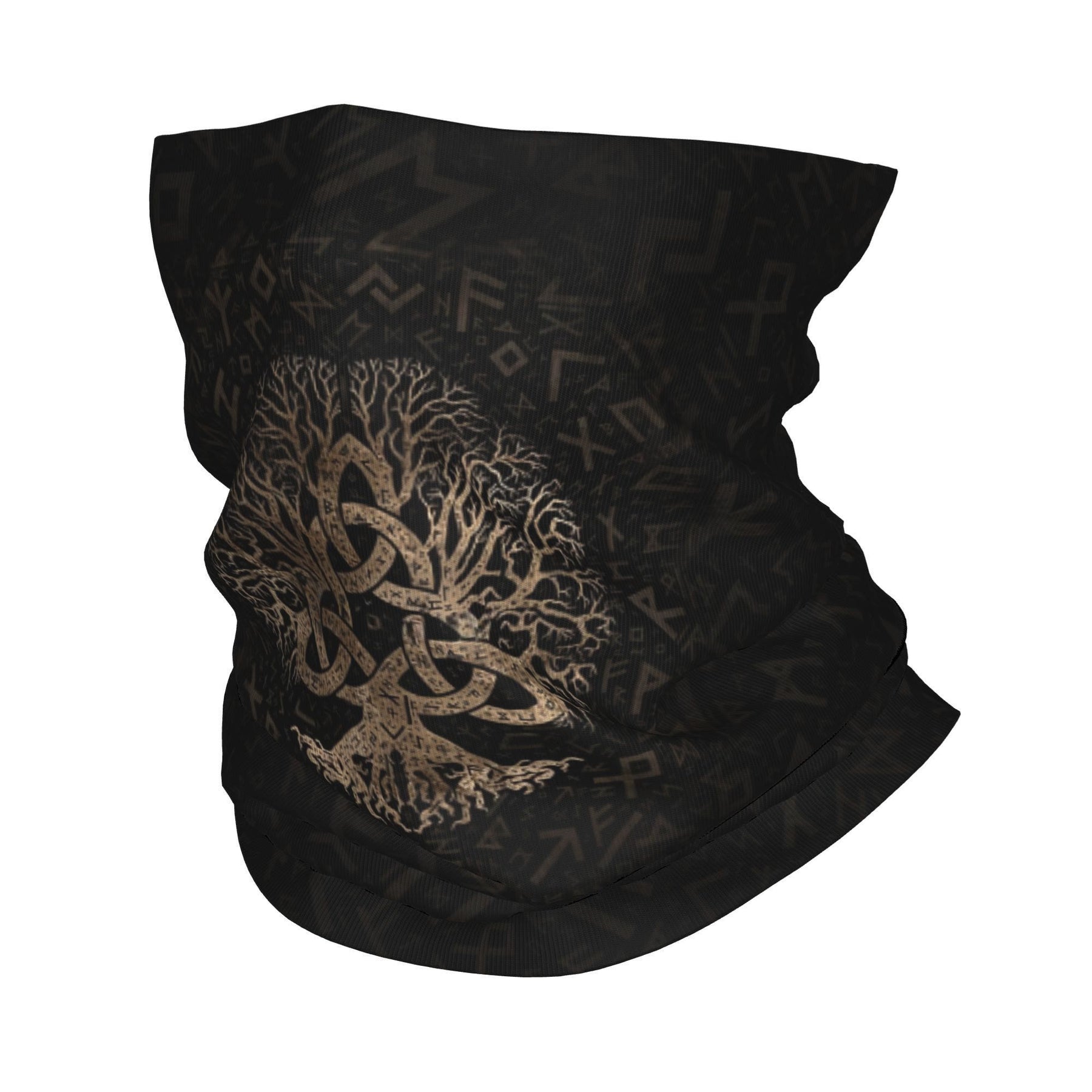 WorldNorse Triquetra Yggdrasil Rune Face Mask & Neck Gaiter