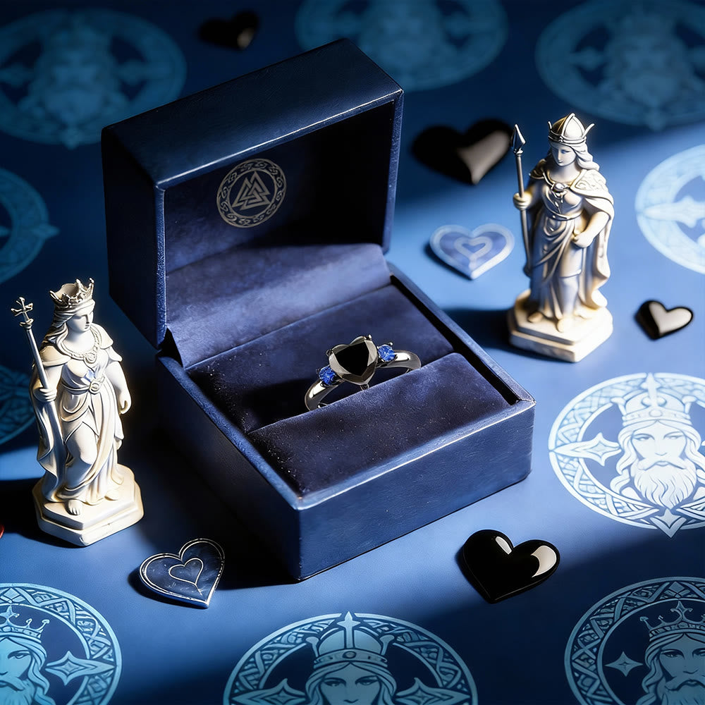 FREE Today: The Dark Queen's Heart Black Onyx Ring – WorldNorse